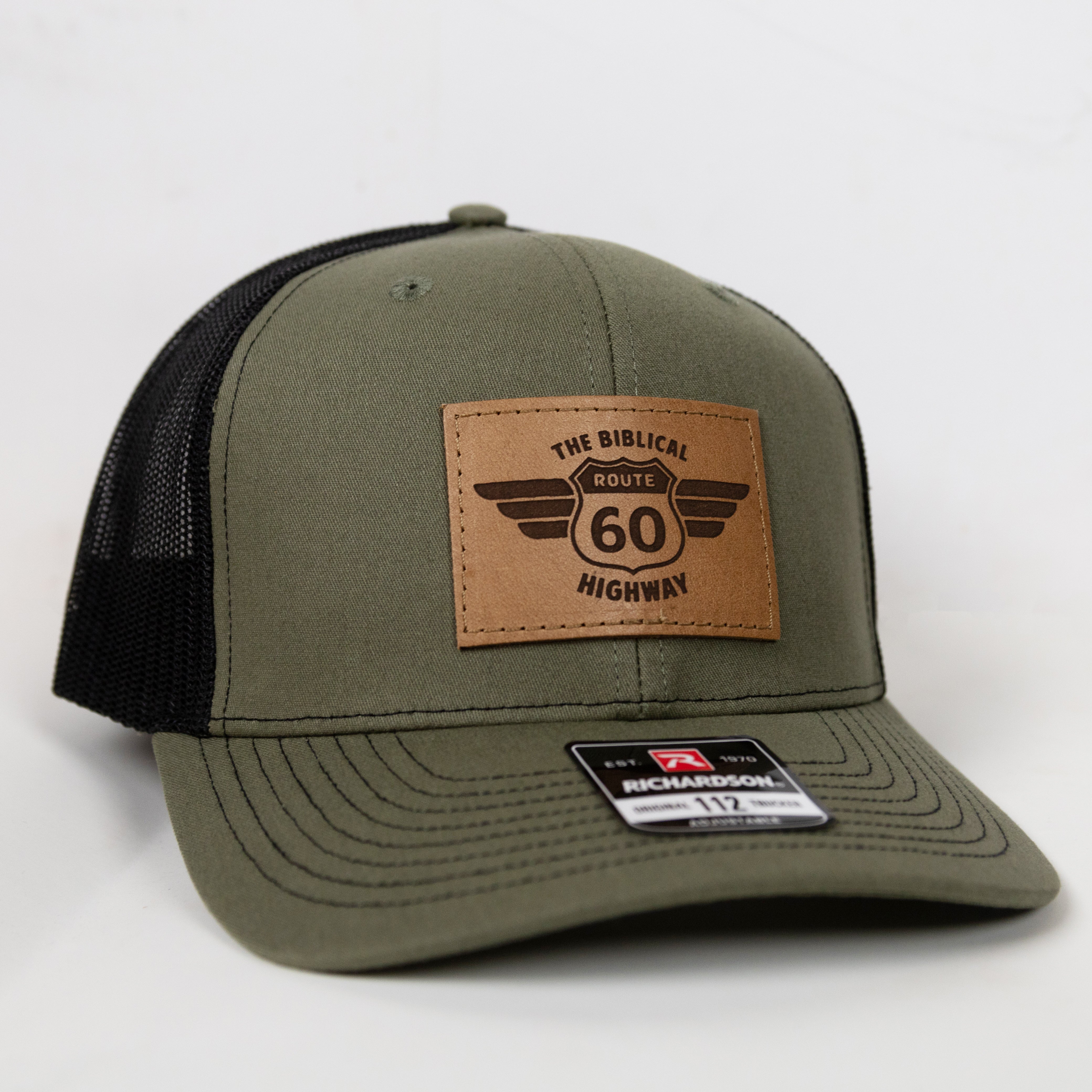 Route 60 Leather-Patch Cap – Israel's Biblical Highway – The Israel Guys